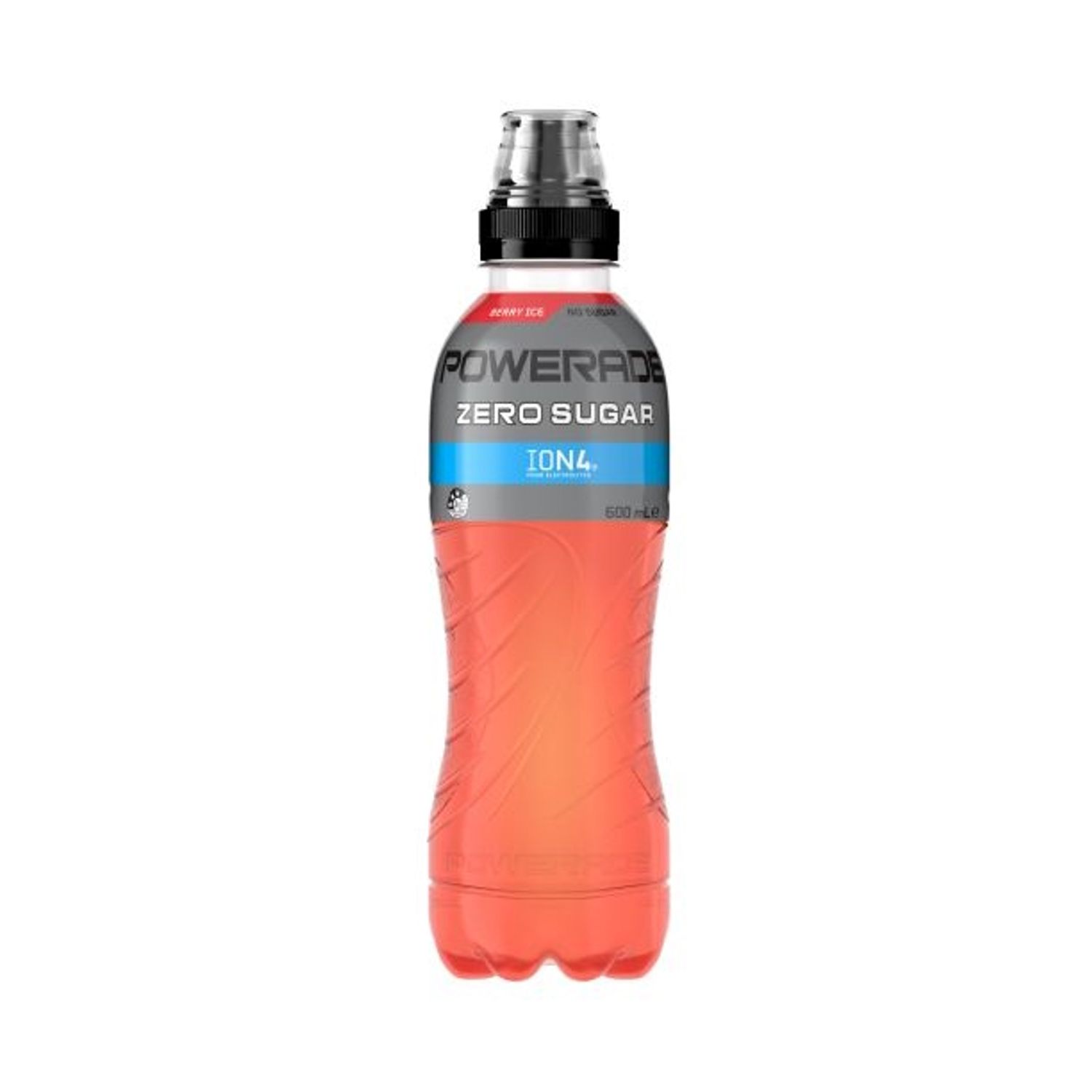 Powerade Berry Ice Zero Sugar Sip Cap Sports Drink 600ml Carton 12 ...