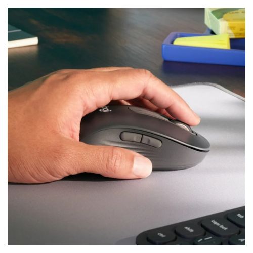 Logitech Signature M-650 Wireless Large Mouse Graphite - Blue Ink Group