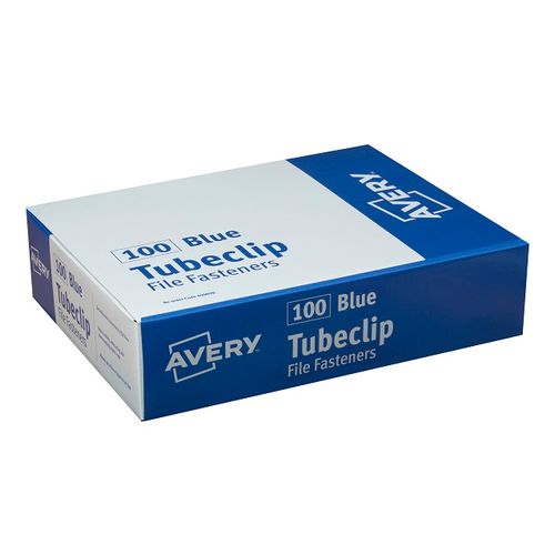 Avery Tubeclip File Fastener Blue Box 100 - Blue Ink Group