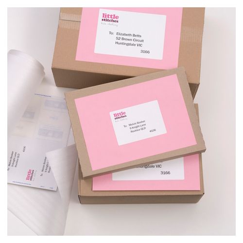 Avery 10Up Trueblock Laser Inkjet Shipping Labels 100 Sheets - Blue Ink ...