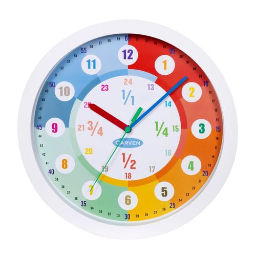 Carven Educational Clock 30mm 24 Hour - Blue Ink Group