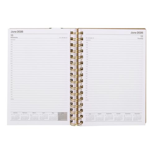 2026 Ecowise Recycled Diary A5 Day To A Page - Blue Ink Group