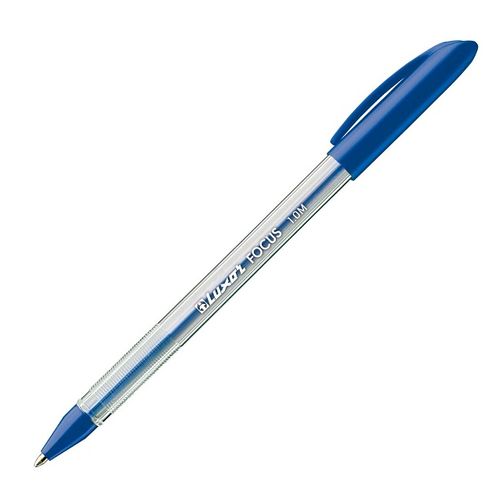 Luxor Focus Ballpoint Pen Medium Blue Box 50 - Blue Ink Group